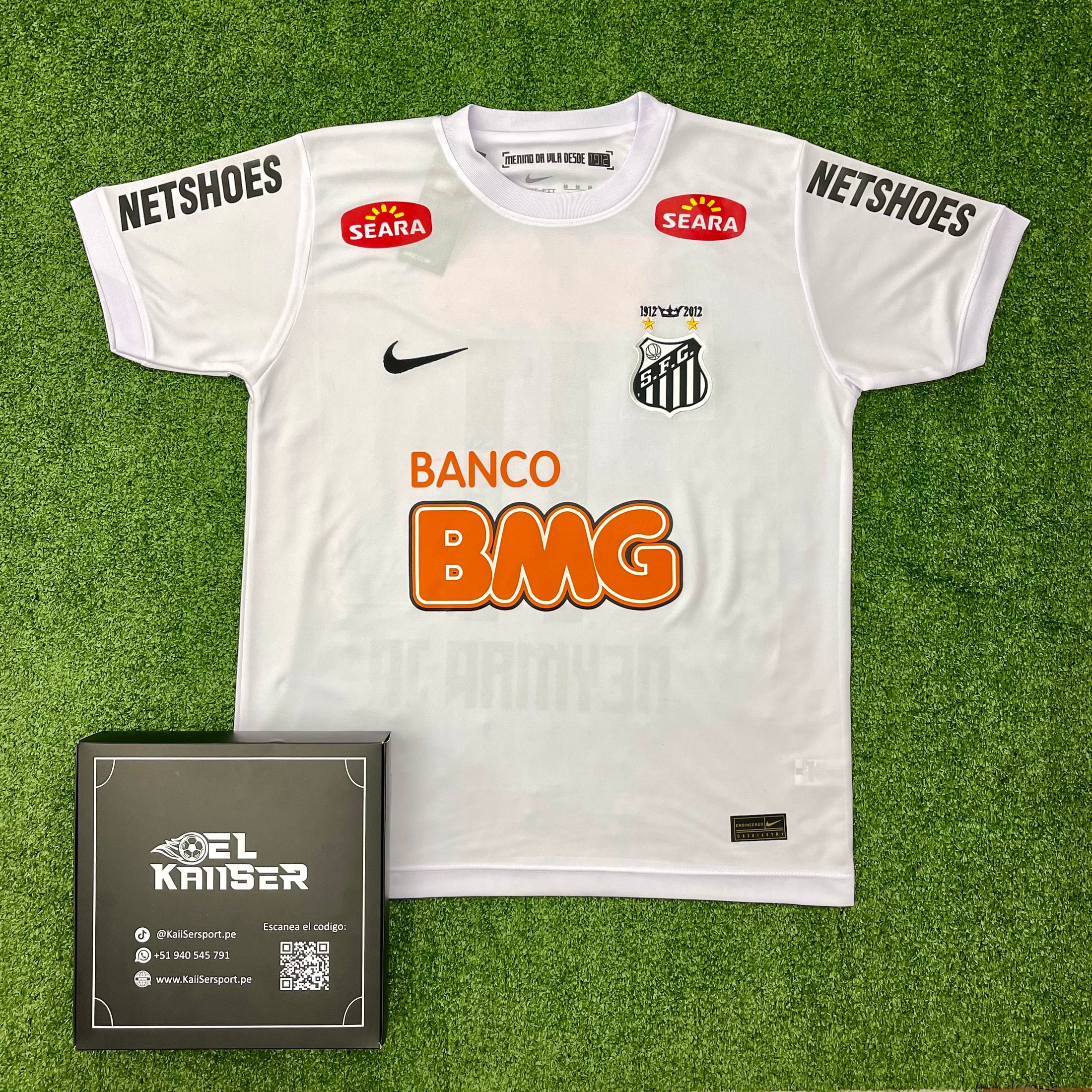 Camiseta Retro Manga Corta del Santos 2011/12 - Oficial - Neymar JR - – KaiiSer Sport